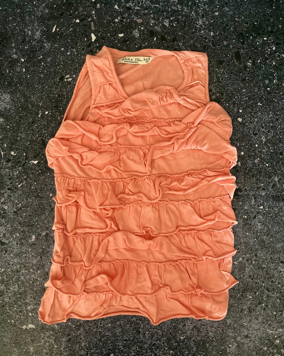 Zara pink ruffled dress 5/6Y – Nearly New Kids