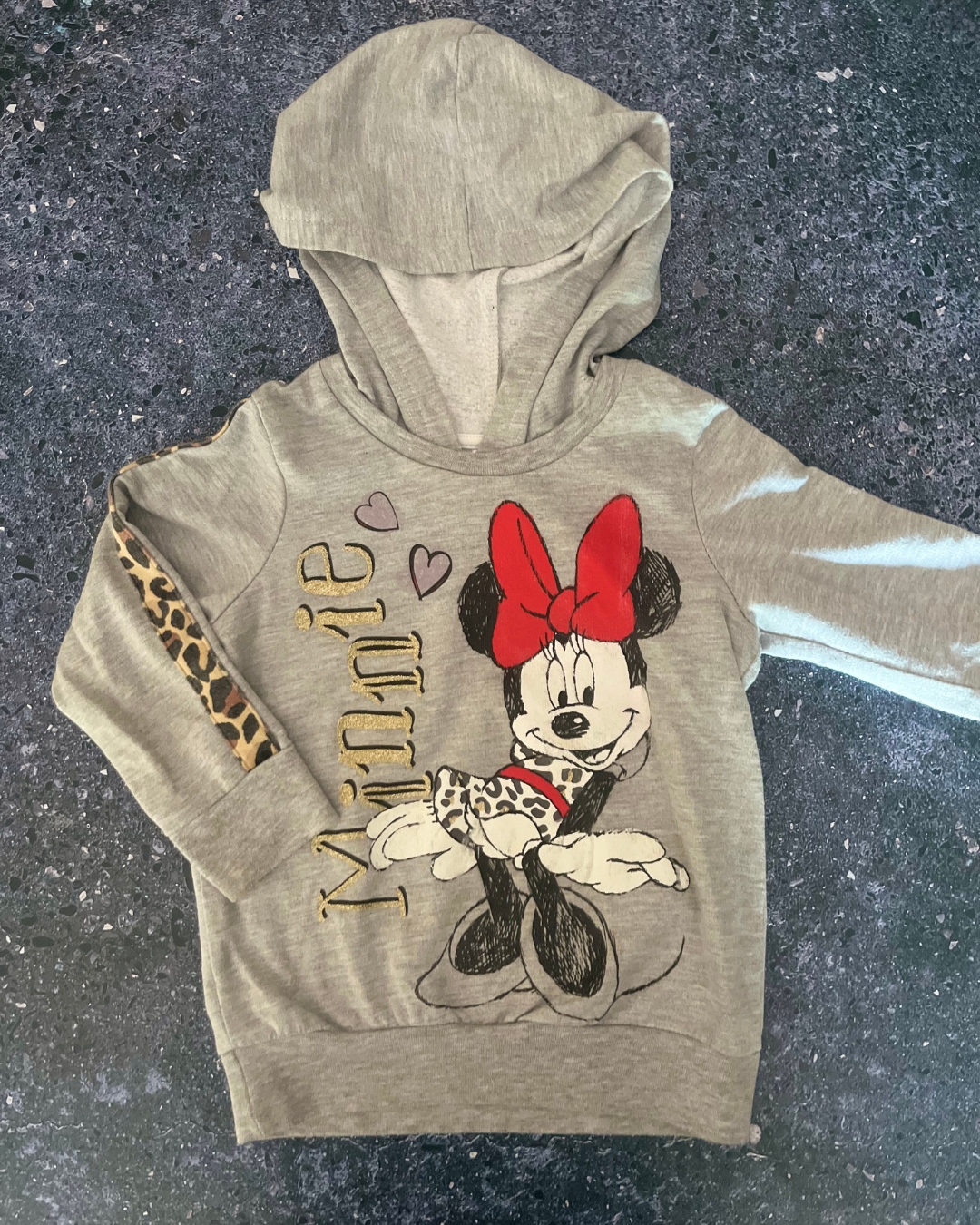 Disney Minnie Mouse grey hoodie 4/5Y – Nearly New Kids